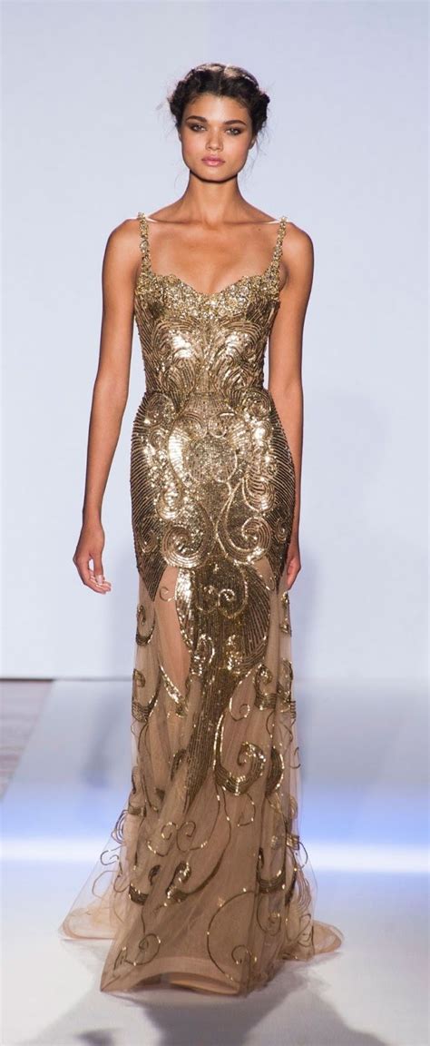 Gold Zuhair Murad Wedding Dresses