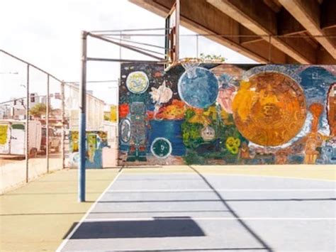 San Diego Ca Basketball Court Chicano Park Courts Of The World