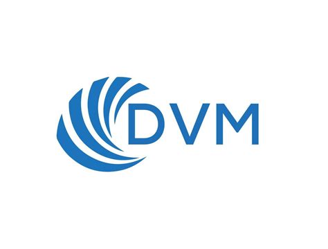 Dvm Letter Logo Design On White Background Dvm Creative Circle Letter