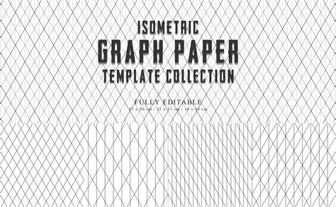 Isometric Graph Paper Template Collection Photoshop Patterns