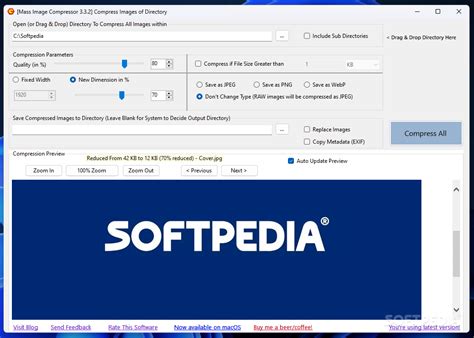 Mass Image Compressor 332 Download Review Screenshots