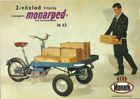 Monark ” Monarped” 1957 Swedish Nostalgia Poster Oh So Swedish