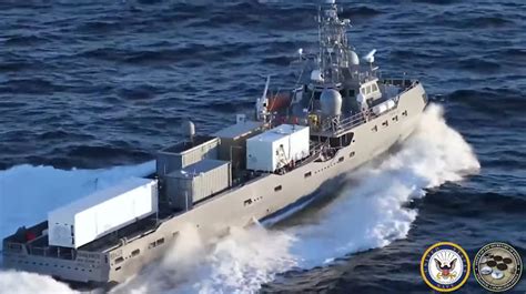 The Us Military Tests Unmanned Missile Boats Carrying Containerized