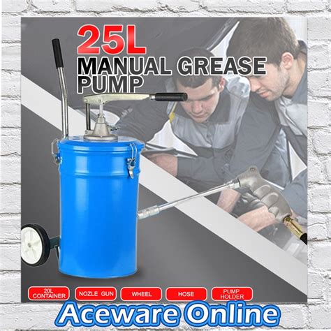 25l Manual Grease Pump Hand Operated Grease Pump Pam Gris 油脂泵 Shopee