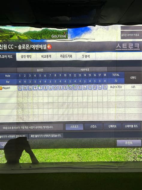 스크린 골프 점수 계산좀 지식in