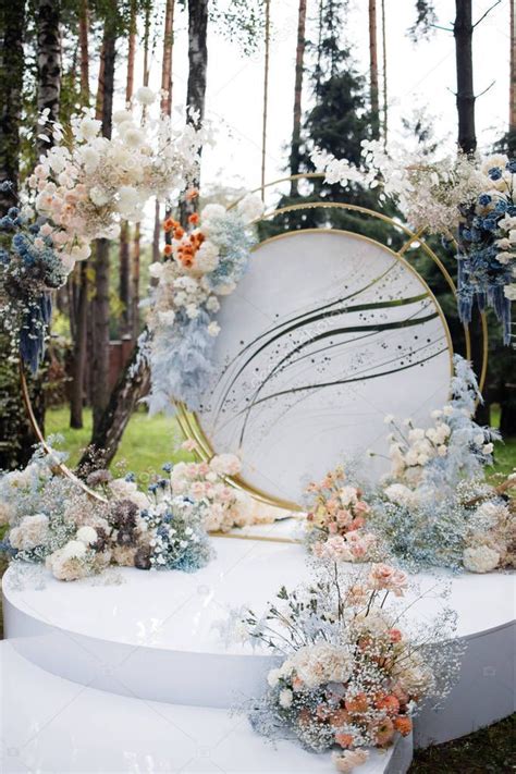 Wedding Decorations Floral Design Registration Area Banquet Hall Stock Ad Flor Wedding