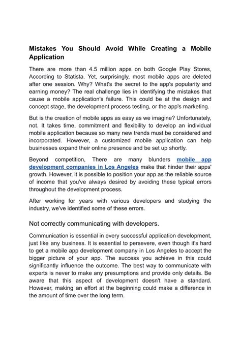 ppt mistakes you should avoid while creating a mobile application
