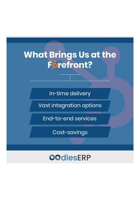 Hubspot Erp Integration Solutions Ppt