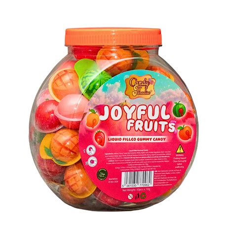 Buy Candy Paradise Joy Full Fruit Liquid Filled Gummy Candy 50 X 10g