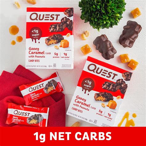 Quest Nutrition Gooey Caramel Candy Bites 074 Oz 8 Count Pack Of 3