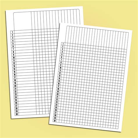 Printable Class Record Class Record And Checklist Class Gradebook