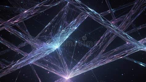 Luminous Crystal Data Beam Matrix Stock Illustration Illustration Of