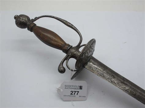 Lot 277 Early Rapier Highly Decorated Pommel