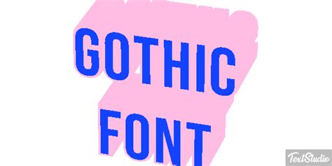 Gothic Font Font Animated  Logo Designs