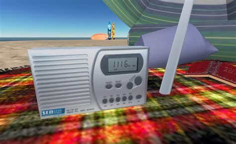 Second Life Marketplace Silver Portable Radio Radios