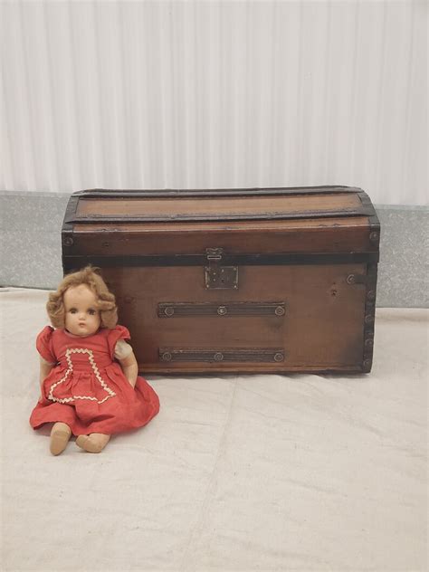 Antique Trunk Small Trunk Chest 1800s Trunk Storage Trunk Pirate