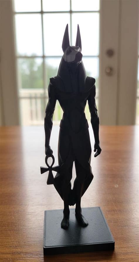 Egyptian God Anubis Statue 19 Cm Etsy