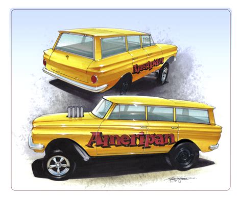 Gasser Wagon Hot Rod Renderings To Inspire