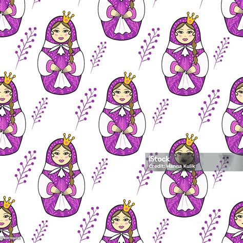 Matryoshka Pattern Stock Illustration Download Image Now Russia