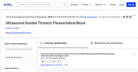Ultrasound‐guided Thoracic Paravertebral Block