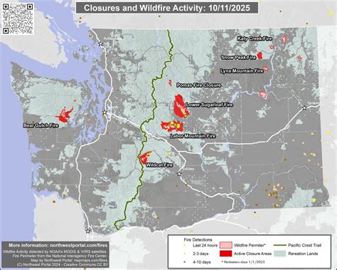 Current Fire Activity And Closures In Washington State — Northwest Portal