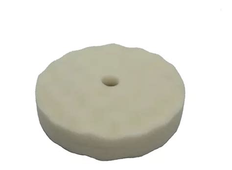 Boina Dupla Face De Espuma Branca Corte E Refino 5 Polegadas Parcelamento Sem Juros