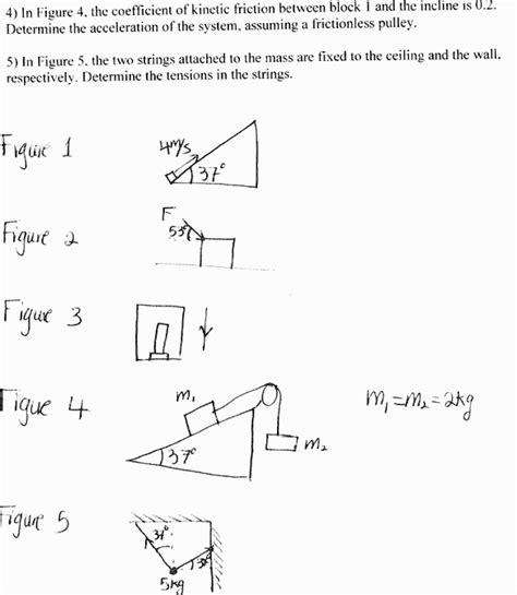 4 In Figure 4 The Coefficient Of Kinetic Friction Between Block 1 And