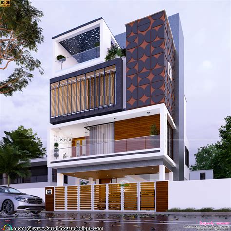 A Chic Triplex Modern Villa In The Heart Of Bangalore Kerala Home