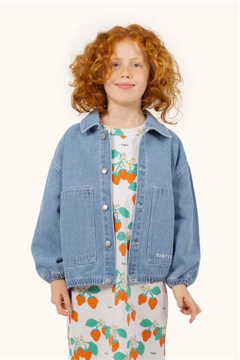 Tinycottons Kurtka Jeansowa Dziecięca Graphic Denim Jacket Kolor