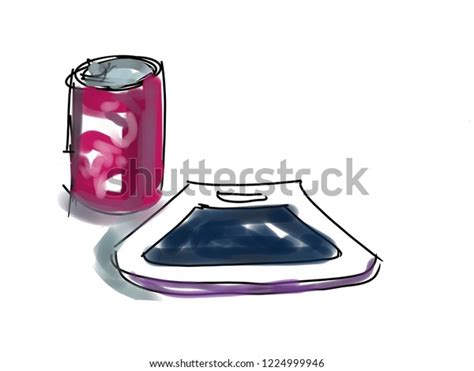 Telephone Red Soft Drink Cans Drawn Stock Illustration 1224999946 Shutterstock