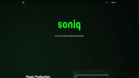 Soniq Ai Music Generator Songwriting And Production Assistant Toolmage