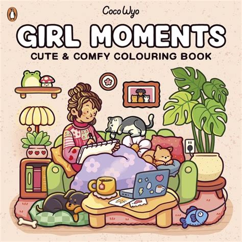 Coco Wyo Girl Moments Kleurboek Voor Ontspanning 45 Unieke Illustraties Bol