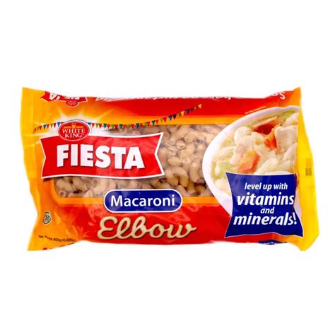 White King Fiesta Elbow Macaroni 400g Pagbilan Online Tindahan