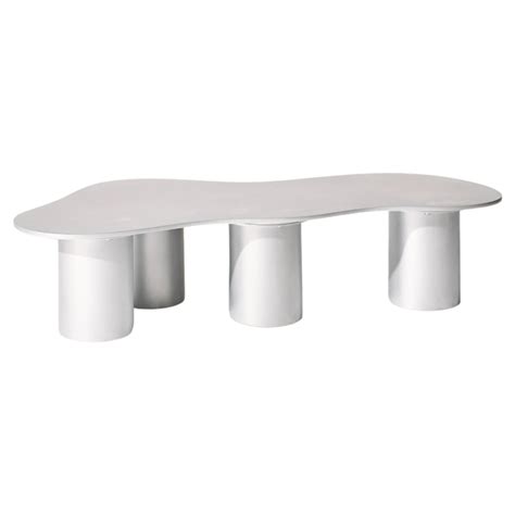 The Puddle Table Collection Large Aluminum Coffee Table With Cylinder Legs For Sale At 1stdibs