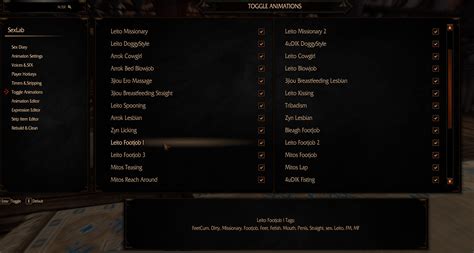 Sexlab Not Playing All Enabled Animations In A Scene Technical