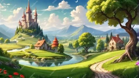 Premium Photo Fairy Tale Landscapes Countryside