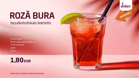 Jaunums Bezalkoholiskais Kokteilis RozĀ Bura Joker Ltd
