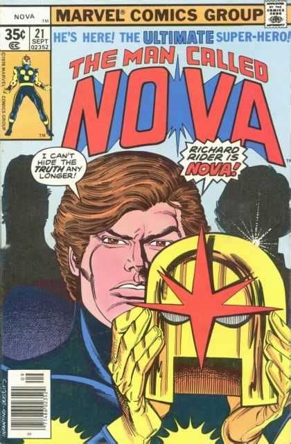 Marvel Comics Nova Richard Rider Old Comic Nova Super Hero