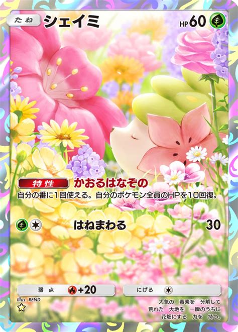 Rend Shaymin Shaymin Land Nintendo Pokemon Pokemon Tcg Pokemon