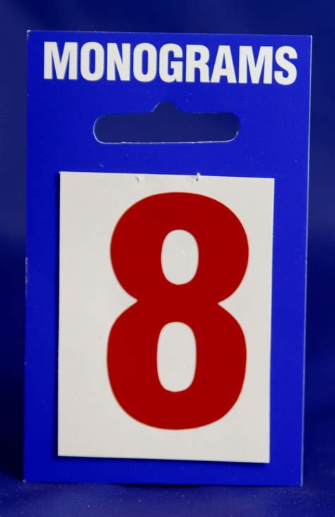 50r8 50mm Red 8 Monogram Castle Promotions