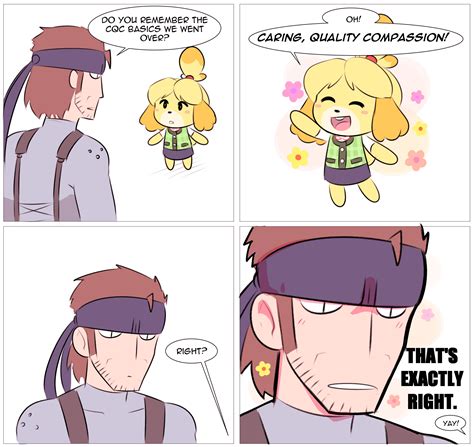 Isabelle And Solid Snake Super Smash Bros And 3 More Drawn By