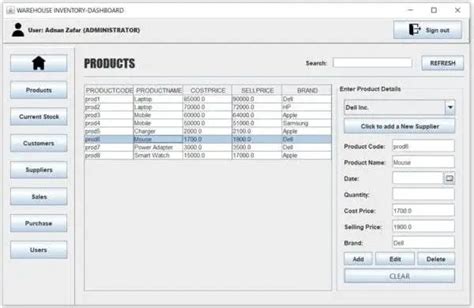 Inventory Management System Java With Source Code Gui Graphical User