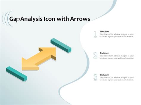 Gap Analysis Icon With Arrows Powerpoint Presentation Pictures Ppt Slide Template Ppt