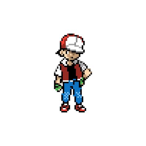 Editing Pokemon Trainer Red Games Free Online Pixel Art Drawing