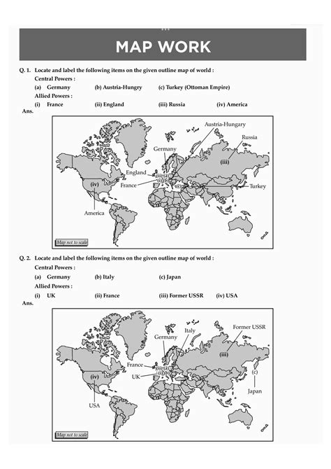 Map Work Class Ix Cbse Pdf