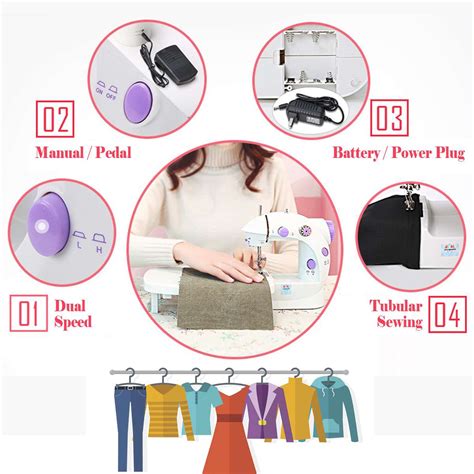 Mini Portable Sewing Machine Electric Stitch Sewin Vicedeal