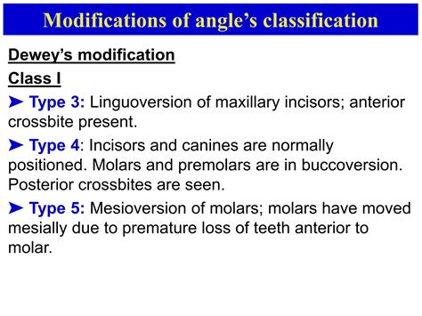 Classifcation Of Malocclusion Pptx