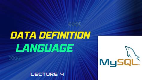DATA DEFINITION LANGUAGE LECTURE SQL SERIES YouTube