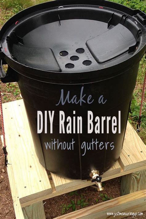 How To Make A Diy Rain Barrel The Easiest Way To Save Rain Water