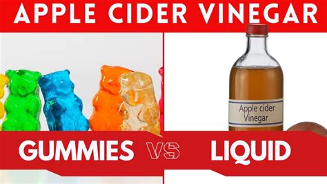 Comparing Apple Cider Vinegar Gummies Vs Liquid Youtube